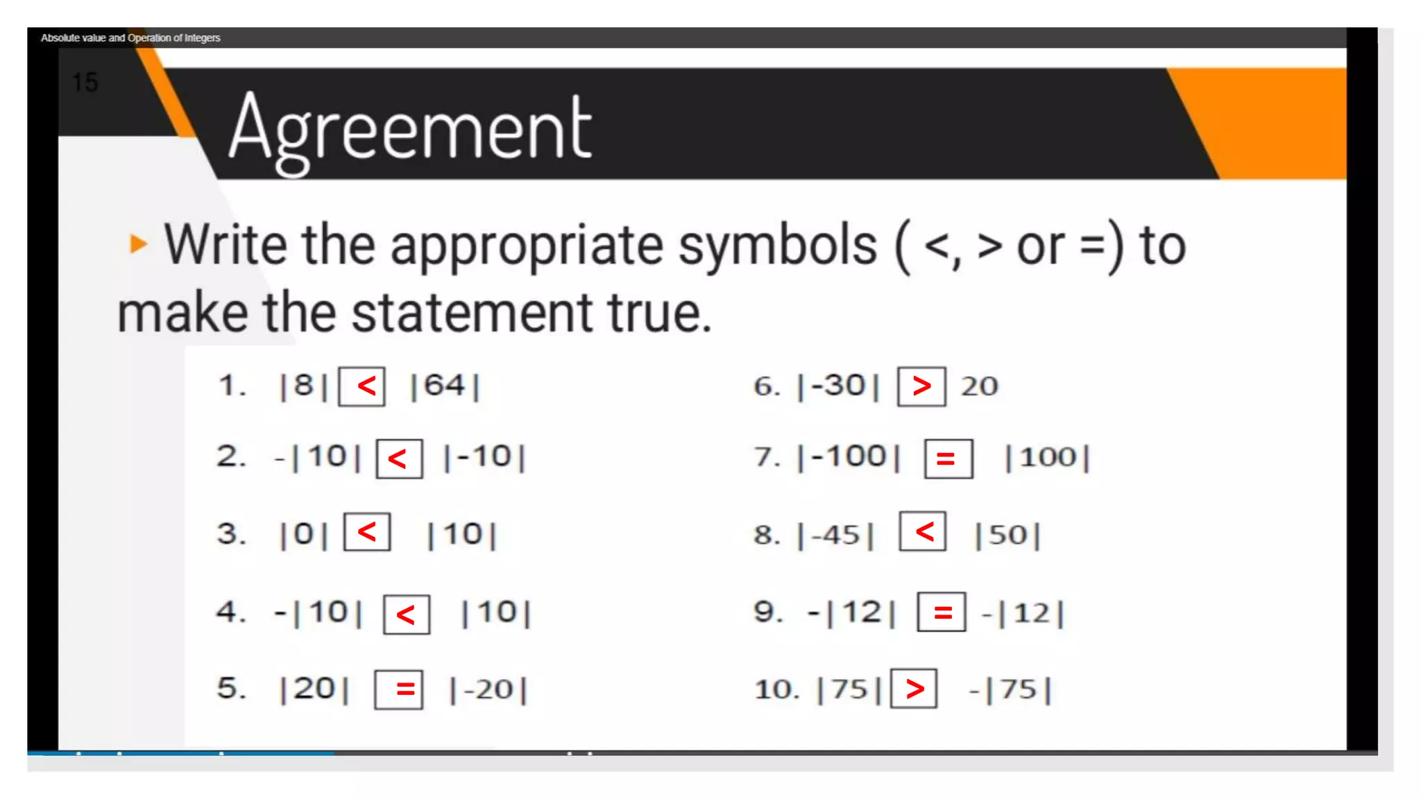 Absolute Value and the Fundamental Operations on Integers.pptx
