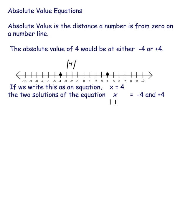 Absolute Value Equations & Inequalities | PPT | Physics | Science