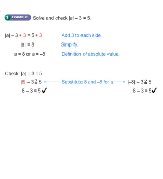 Absolute Value Equations & Inequalities | PPT