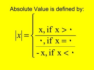 Absolute value functions | PPT