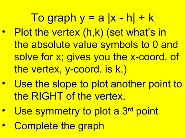 Absolute value functions | PPT | Physics | Science