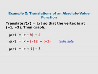 Absolute value functions | PPT