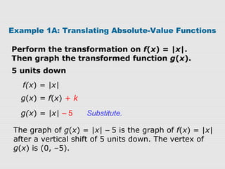 Absolute value functions | PPT
