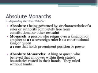 Absolutism | PPTX