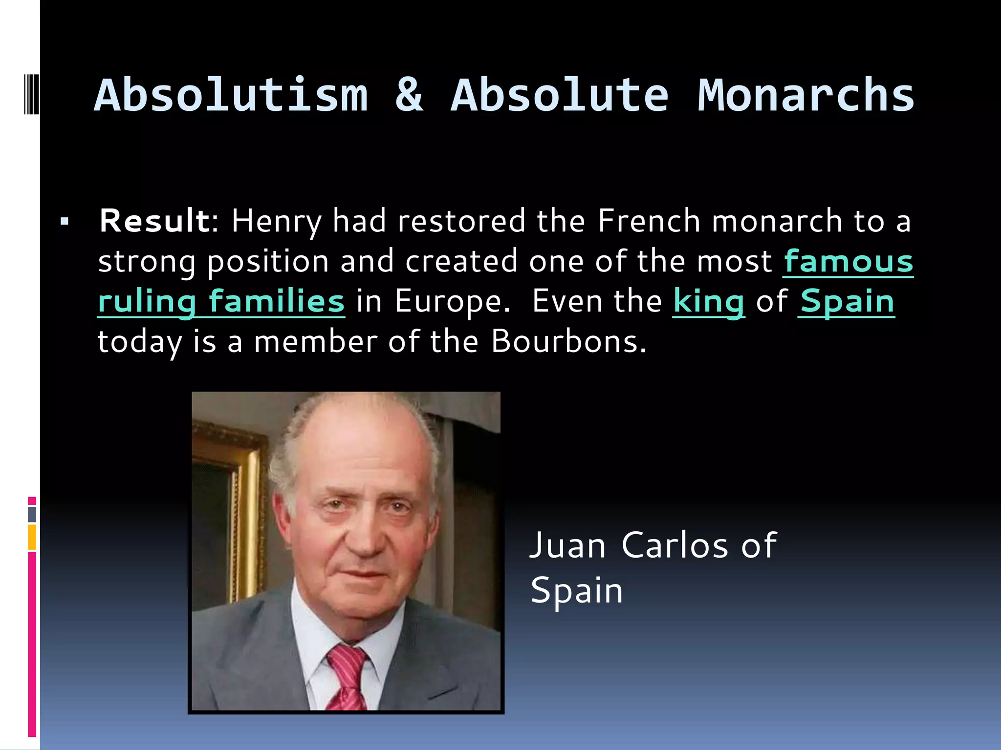 French Absolutism and absolute monarchs | PPTX