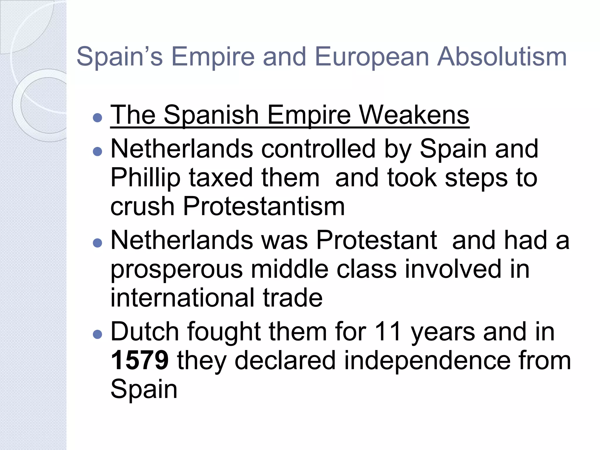 Absolutism and revolution | PPTX