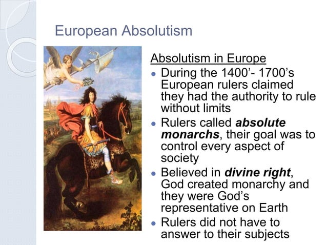Absolutism and revolution | PPT