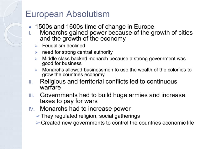 Absolutism and revolution | PPT