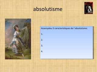 absolutisme vs parlamentarisme segle XVIII | PPT