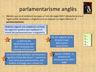 absolutisme vs parlamentarisme segle XVIII | PPT