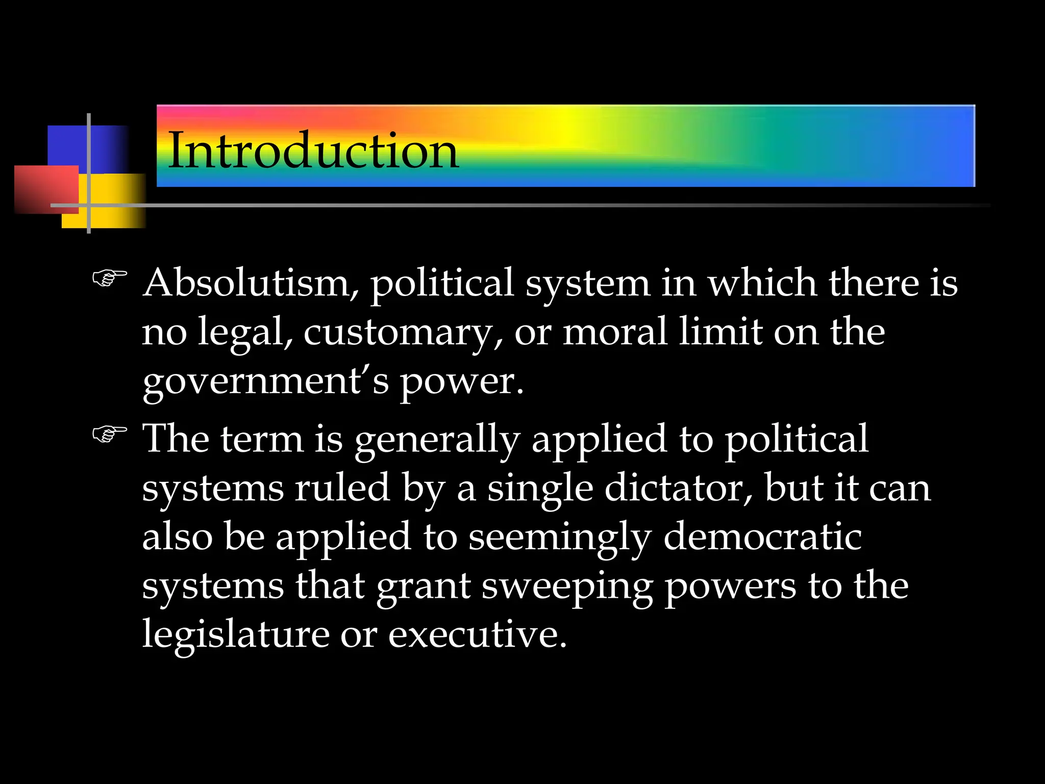 The History of Absolutisme in Erope Continent | PDF