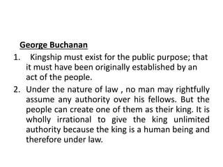 Absolutist and anti absolutist theories of 16th centuries | PPTX