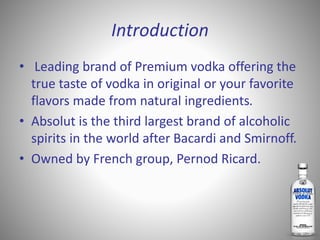 Absolut vodka (marketing project) | PPTX