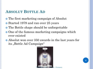 Absolut Vodka - Marketing Strategy | PDF