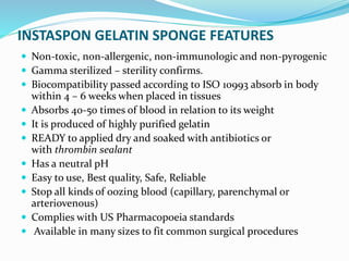 Absorbable Gelatin Sponge | PPTX