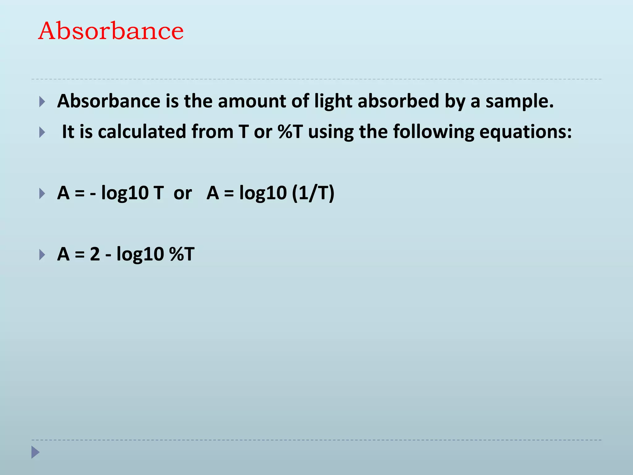 Absorbance | PPTX