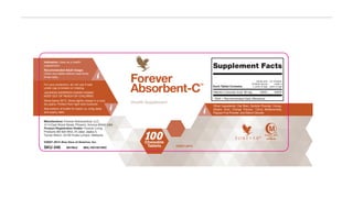 Absorbent C Malaysia-Forever Living Products Label | PPT