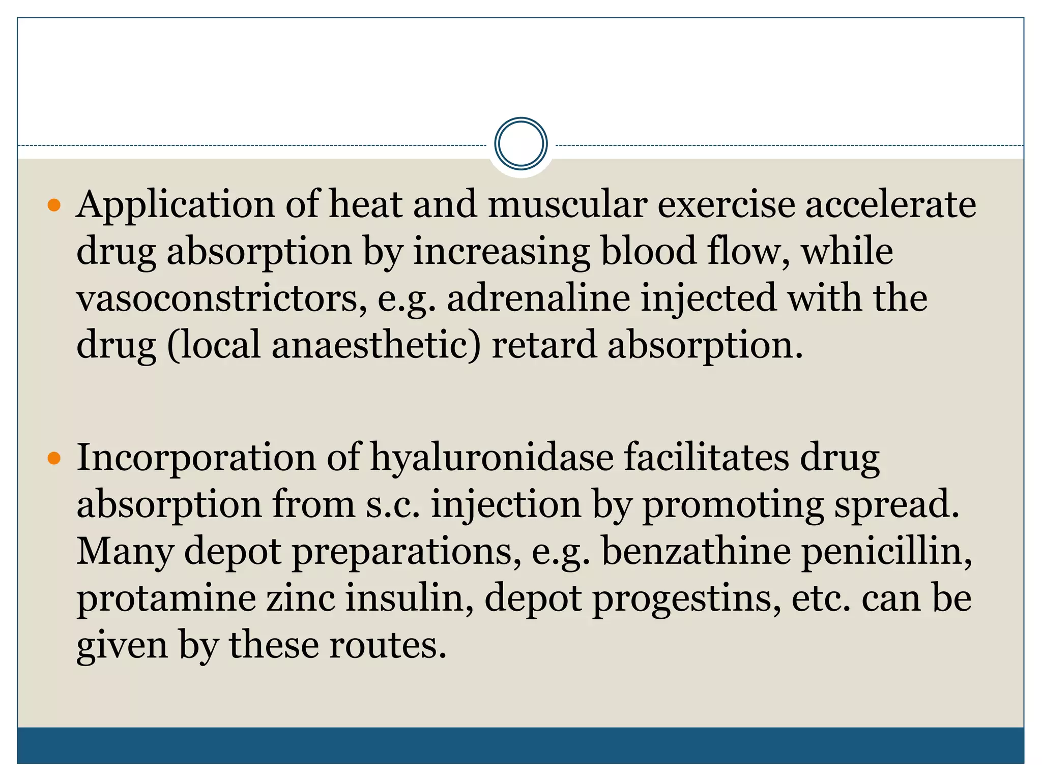 Absorption of drugs pharmacology ppt | PPTX