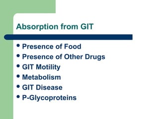 Pharmacology of Absorption for 3rd year Medical Students.ppt