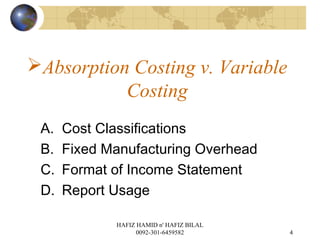 Absorption And Variable Costing | PPT