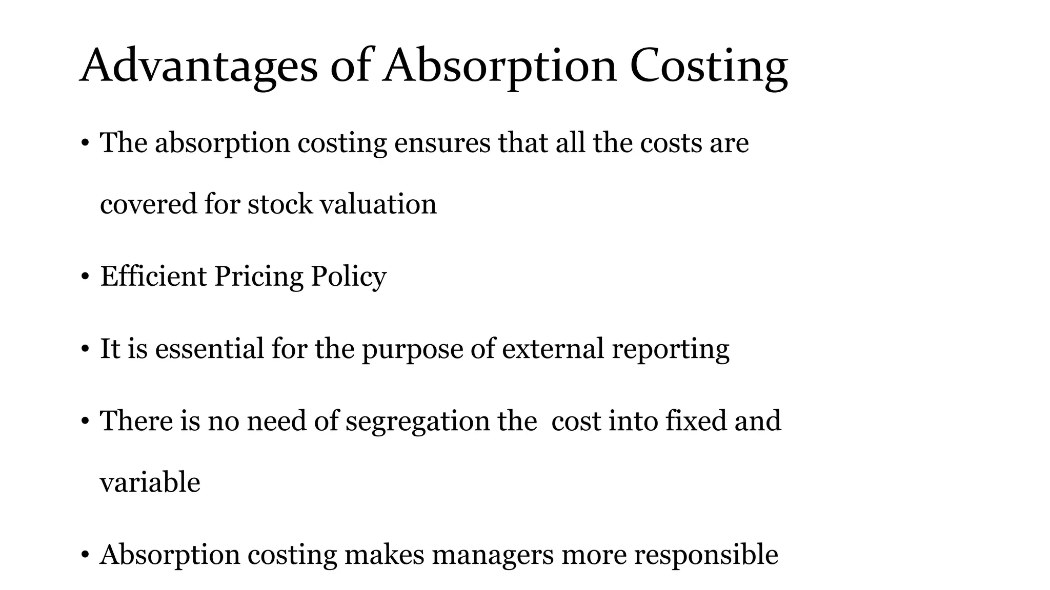 Absorption Costing Concept | PPTX