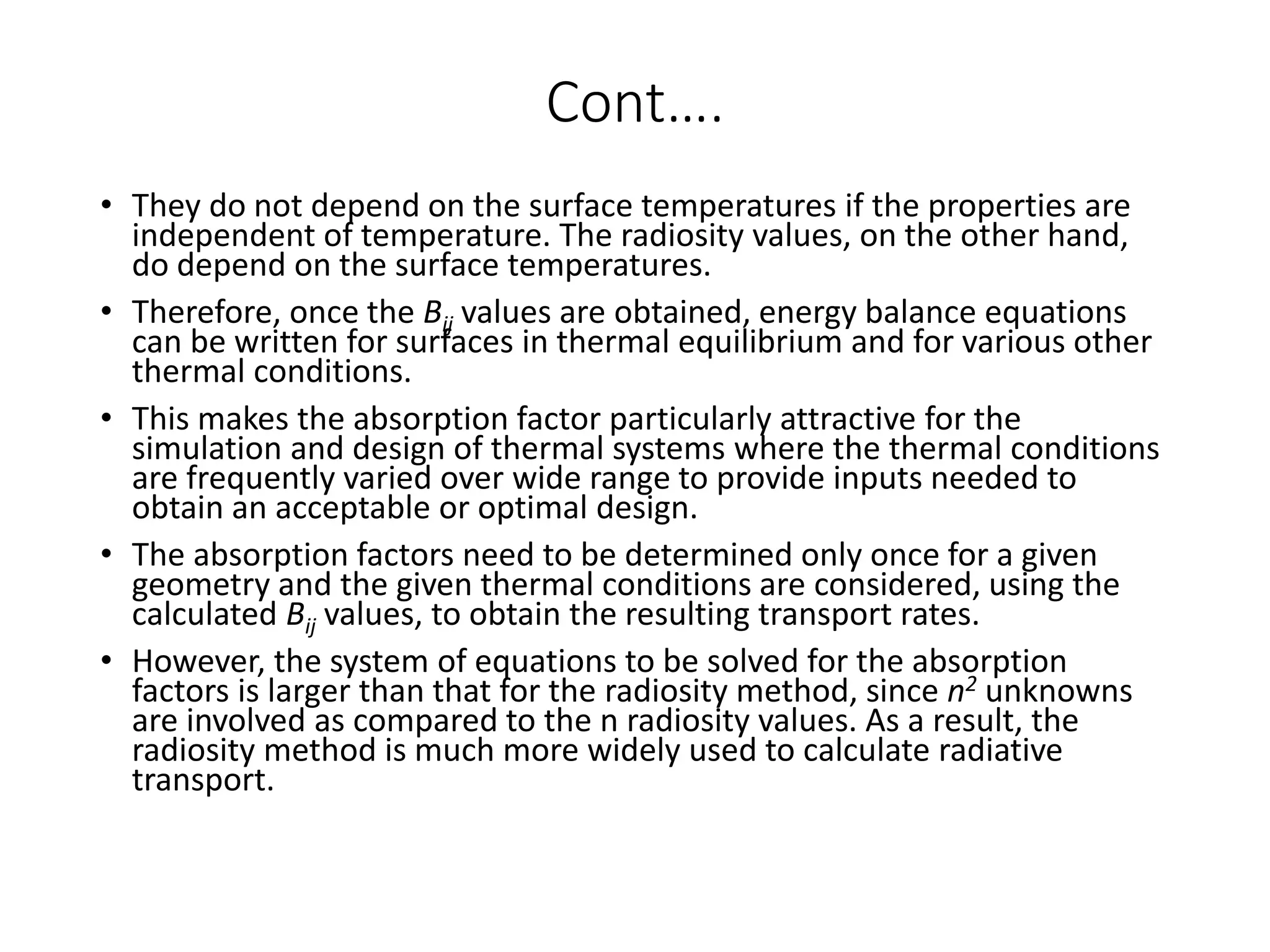 Absorption factor method of radiation | PPT
