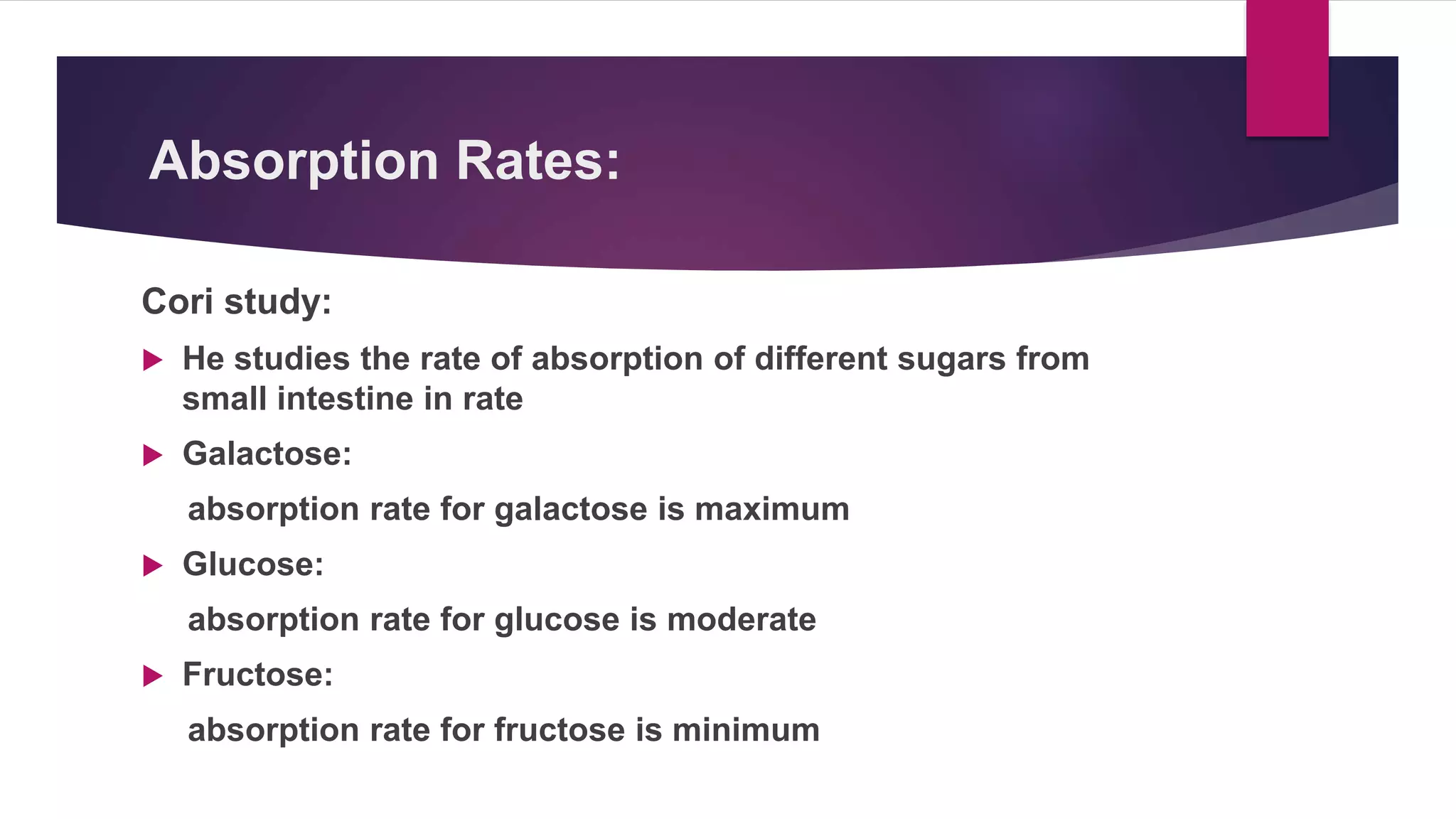 Absorption of carbohydrate | PPTX