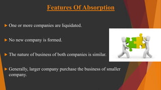 Absorption, Amalgamation, Reconstruction, Purchase Consideration | PPTX