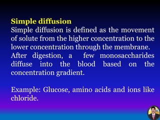 Absorption of digested food | PPTX