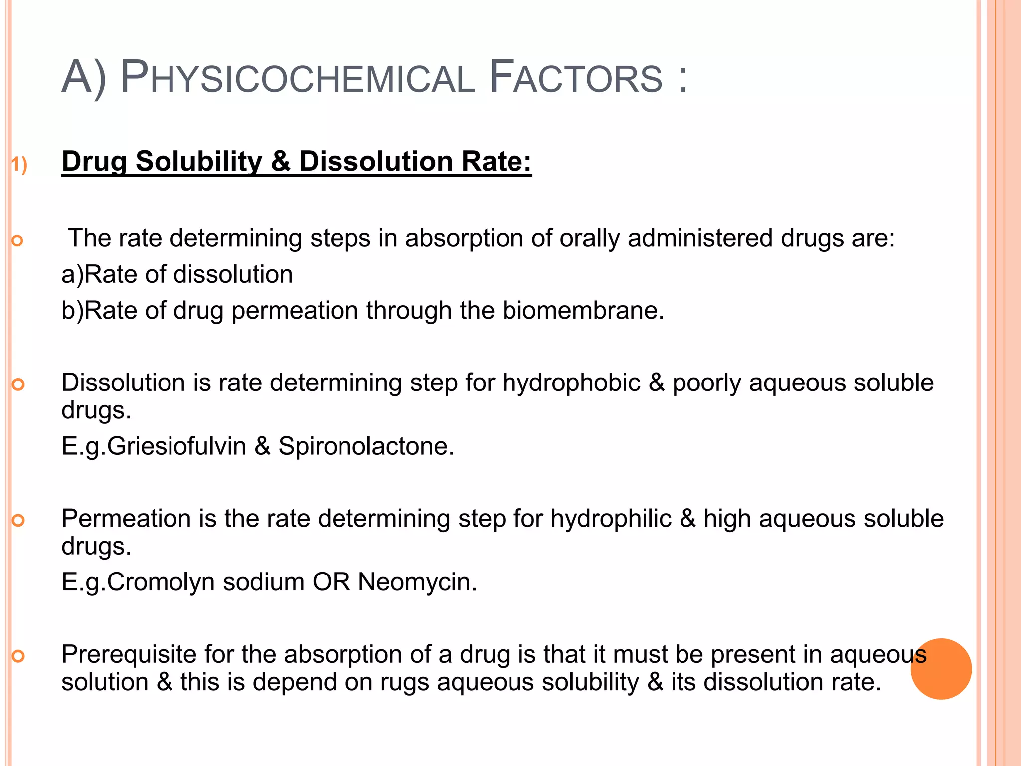 Absorption of drug | PPTX