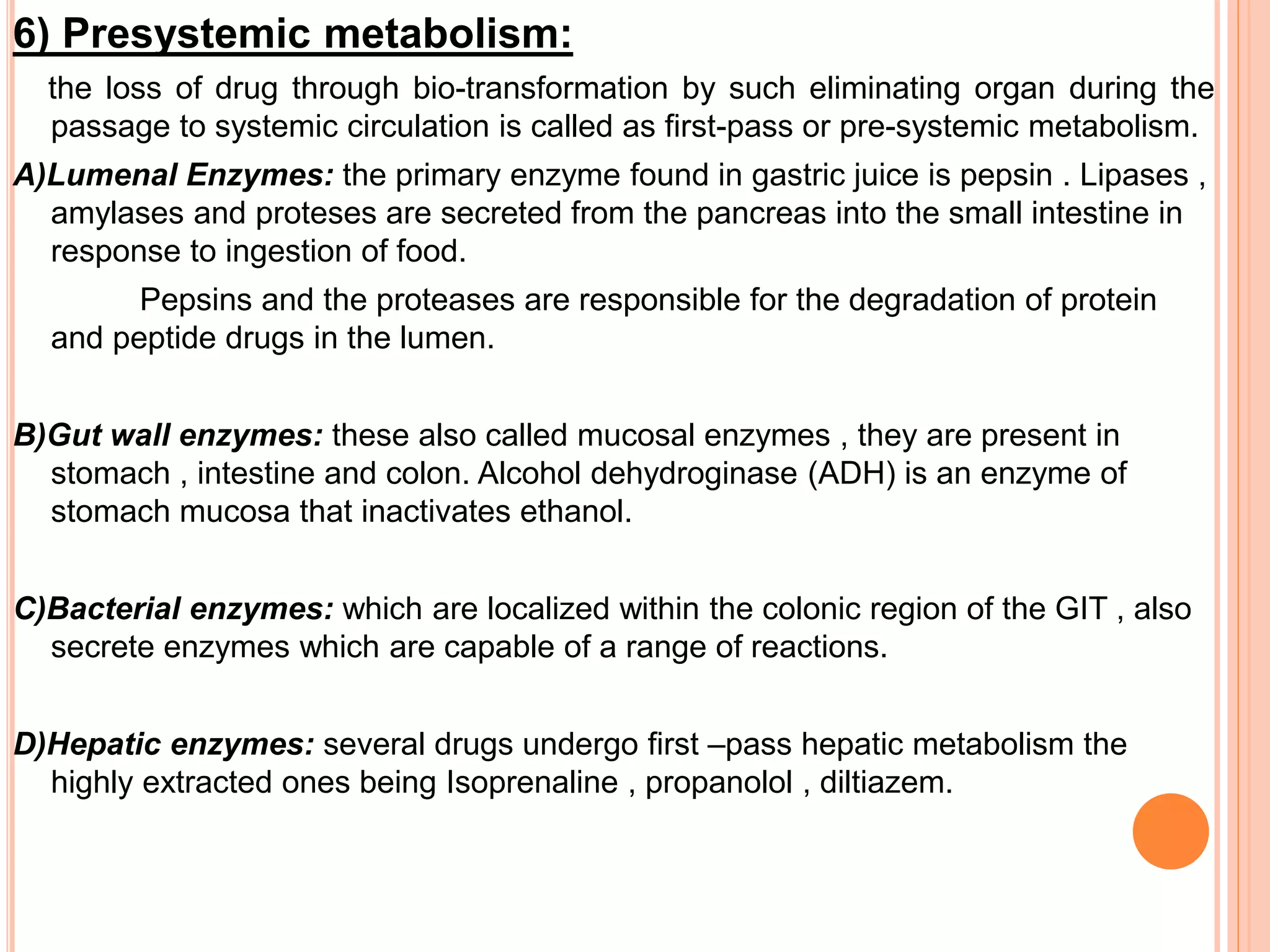 Absorption of drug | PPTX