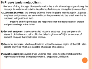 Absorption of drug | PPTX
