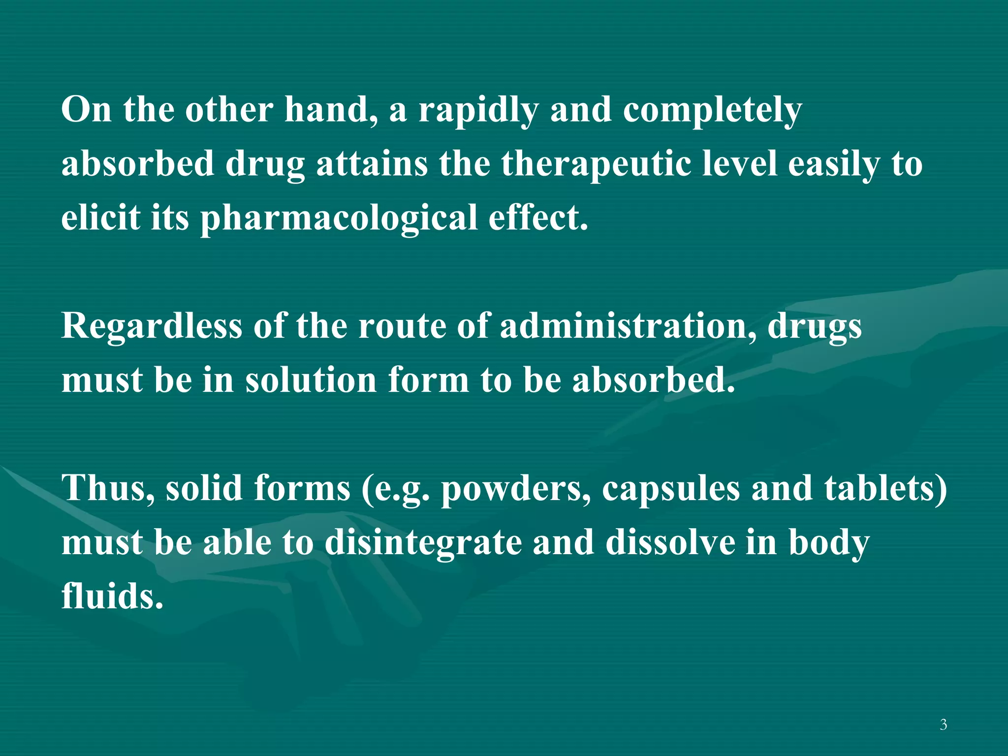 Absorption of drug | PDF