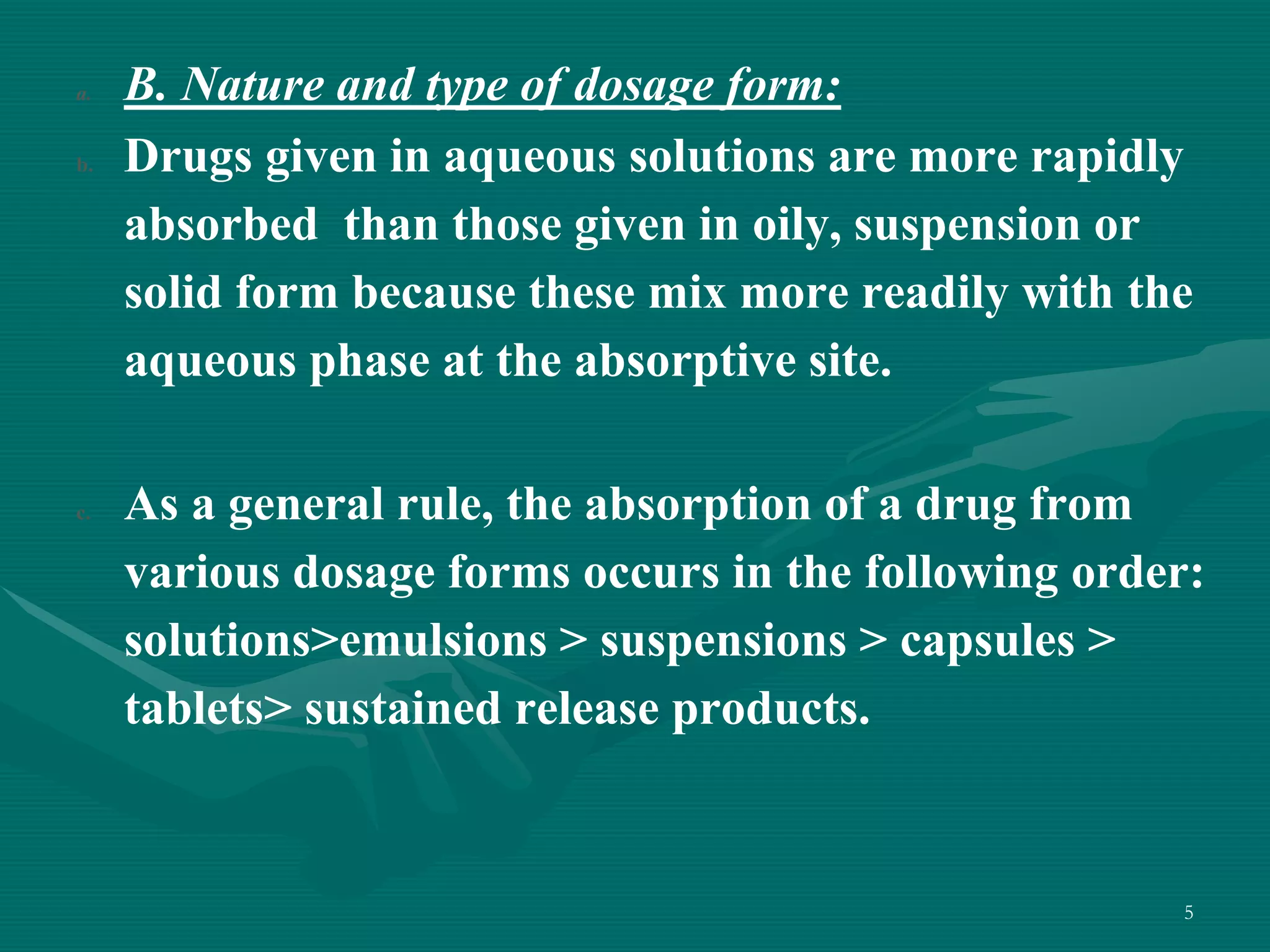 Absorption of drug | PDF