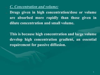 Absorption of drug | PDF