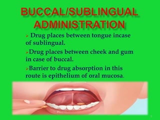 Absorption of drug from non per oral route | PPTX