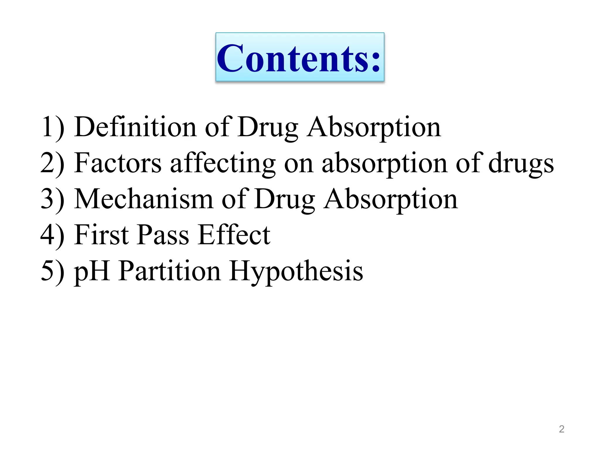Absorption of drugs | PPTX