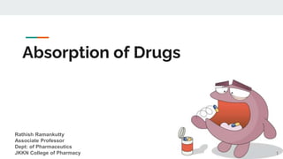 Absorption of Drugs- Biopharmaceutics.pptx