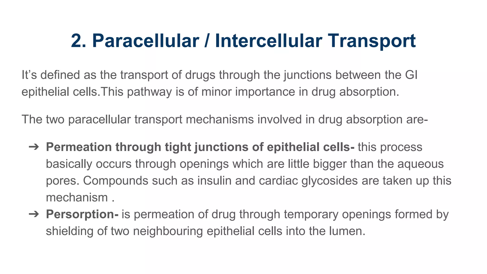 Gastrointestinal Absorption of Drugs | PPTX