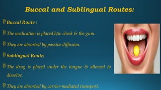 ABSORPTION OF DRUGS BY NON RAL ROUTE... | PPT