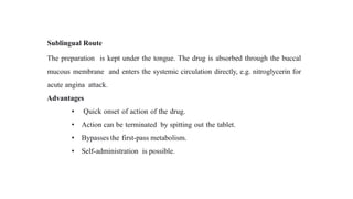 Absorption of Drugs Routes of Drug Administration.pptx