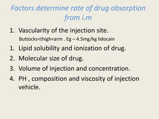 Absorption of drugs through non oral routes | PPTX