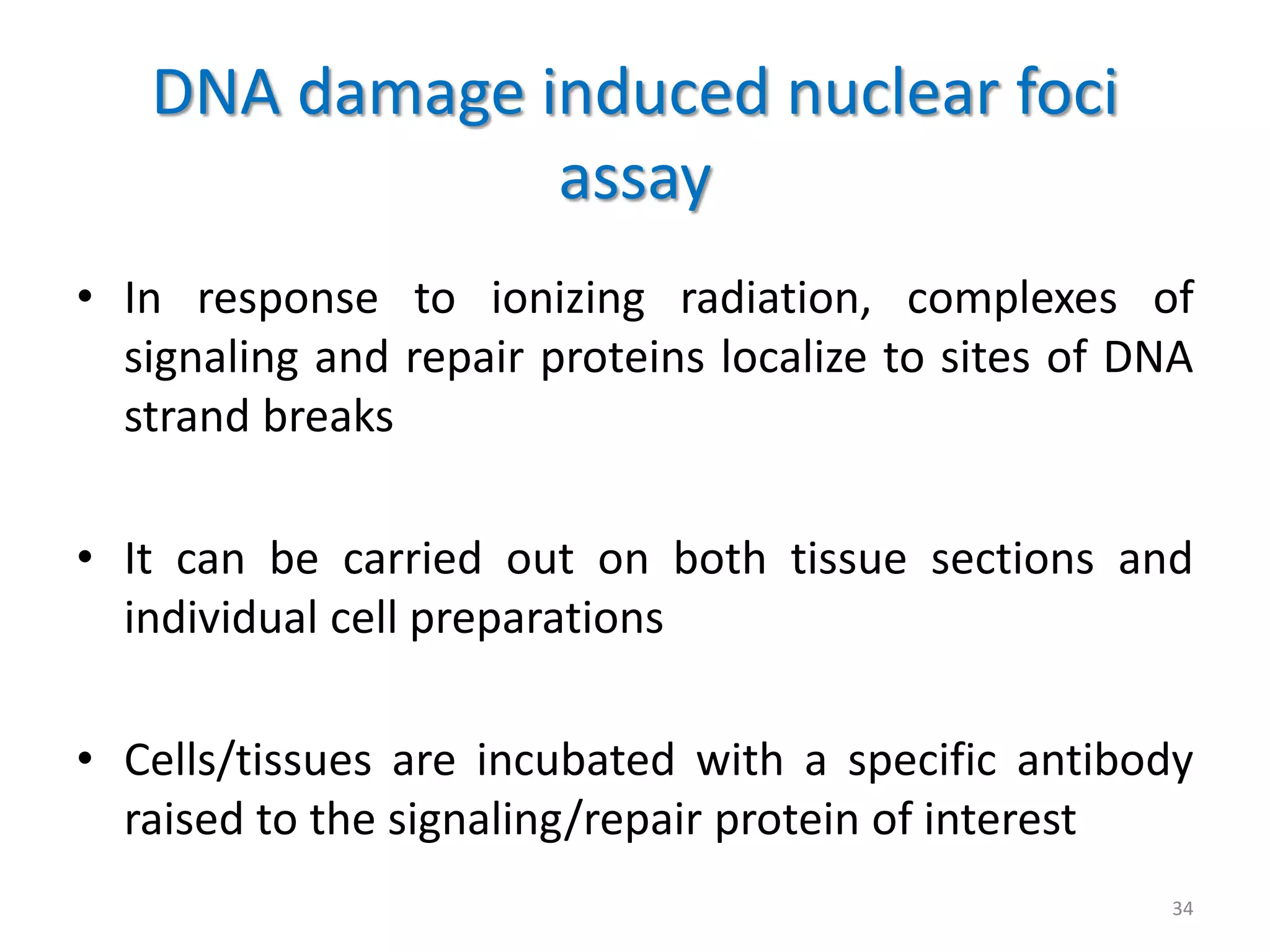 Absorption of radiation and DNA damage | PPTX