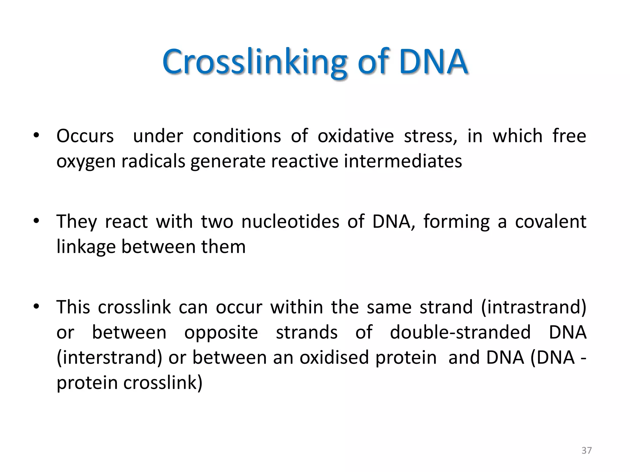 Absorption of radiation and DNA damage | PPTX