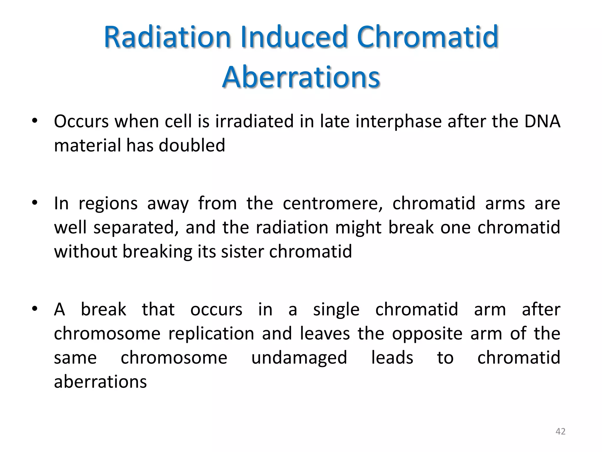 Absorption of radiation and DNA damage | PPTX