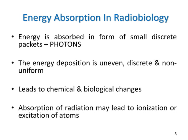 Absorption of radiation and DNA damage | PPTX | Biological Sciences ...