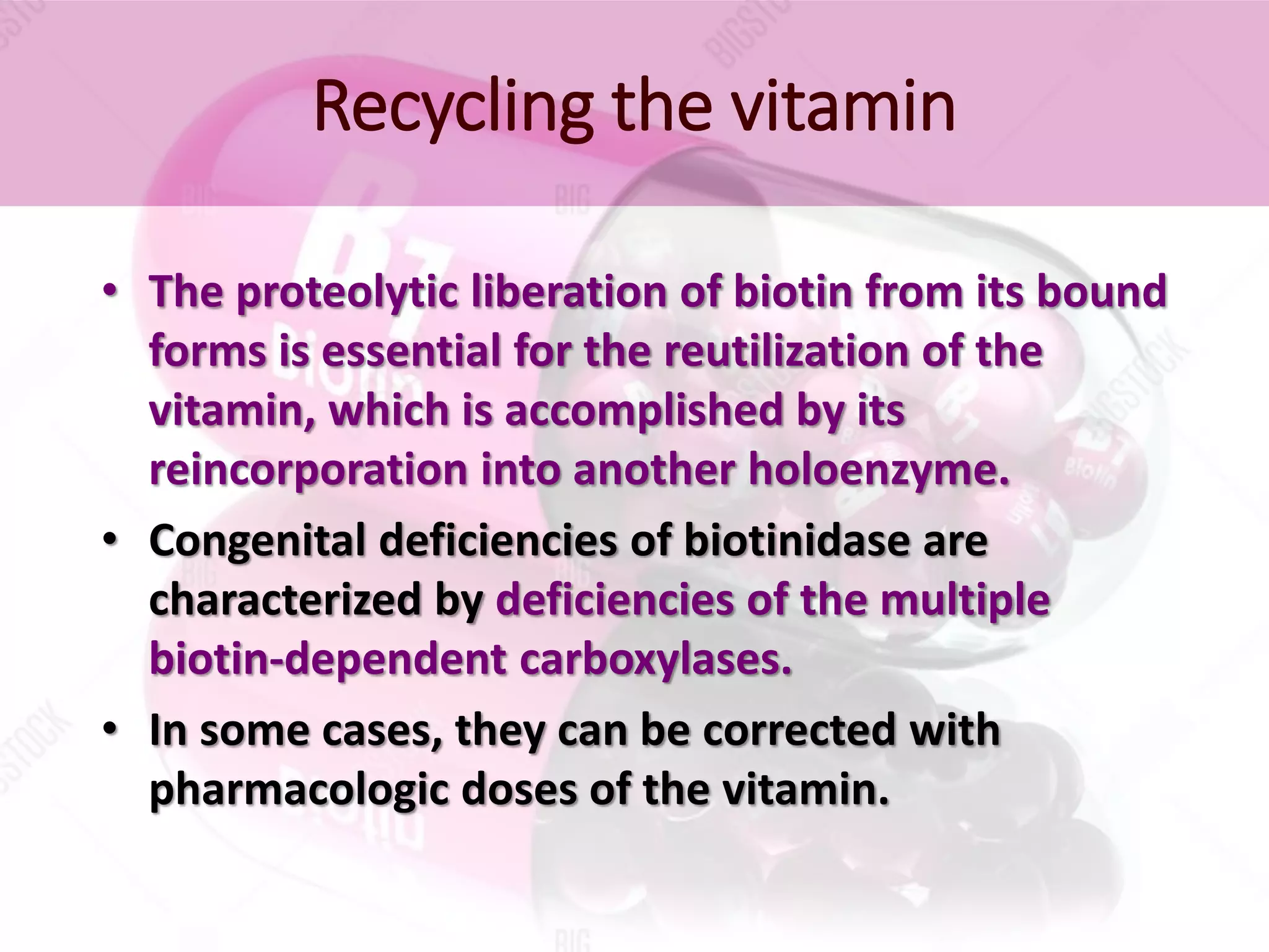 Absorption, transport and metabolism of biotin | PPSX
