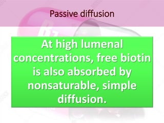 Absorption, transport and metabolism of biotin | PPSX