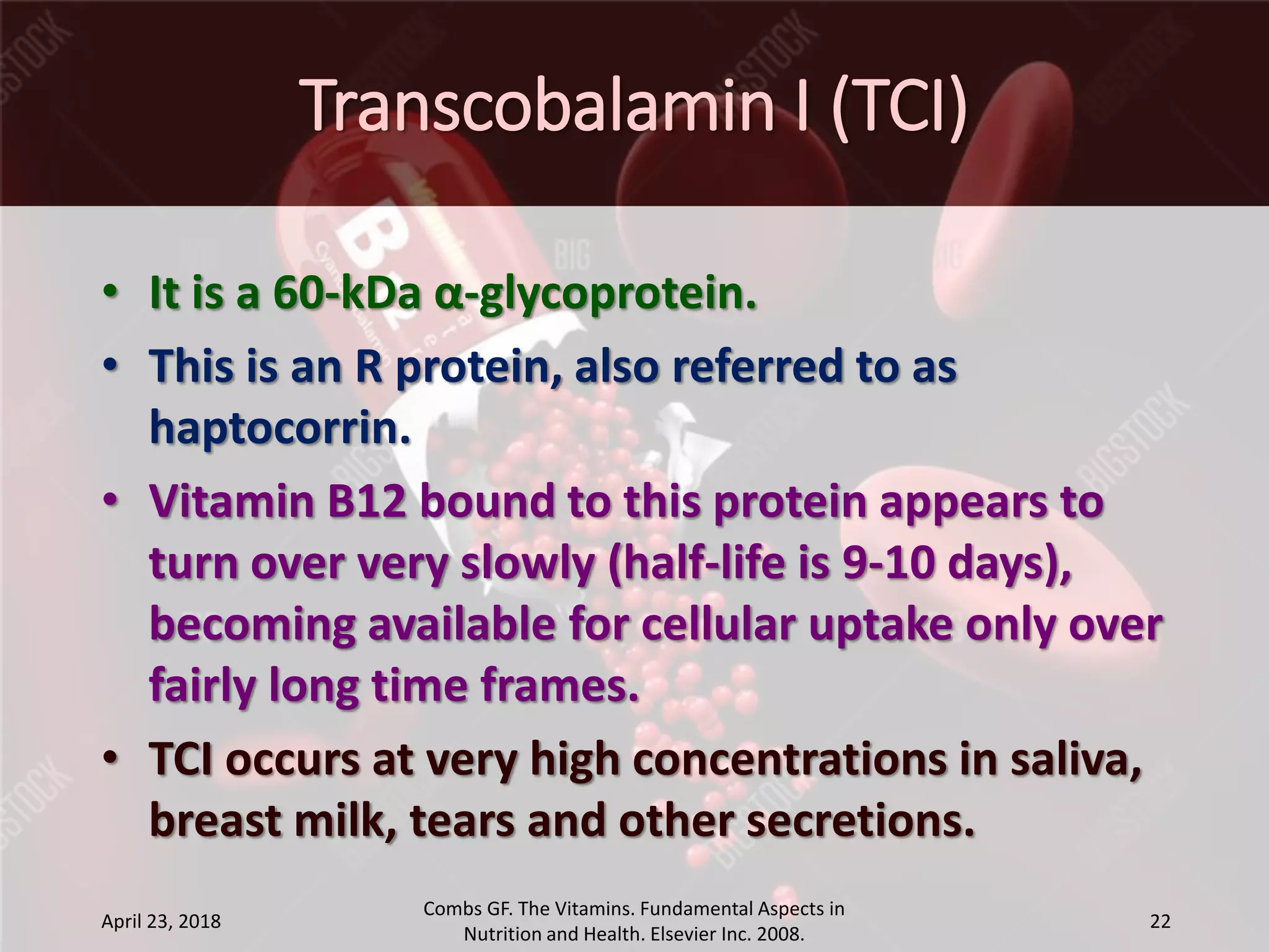 Absorption, transport and metabolism of cyanocobalamin | PPSX