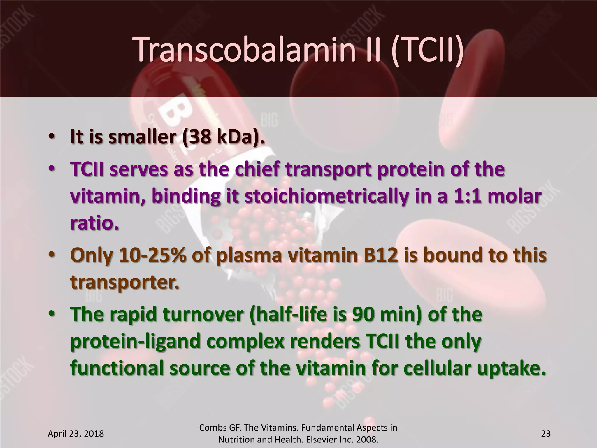 Absorption, transport and metabolism of cyanocobalamin | PPSX